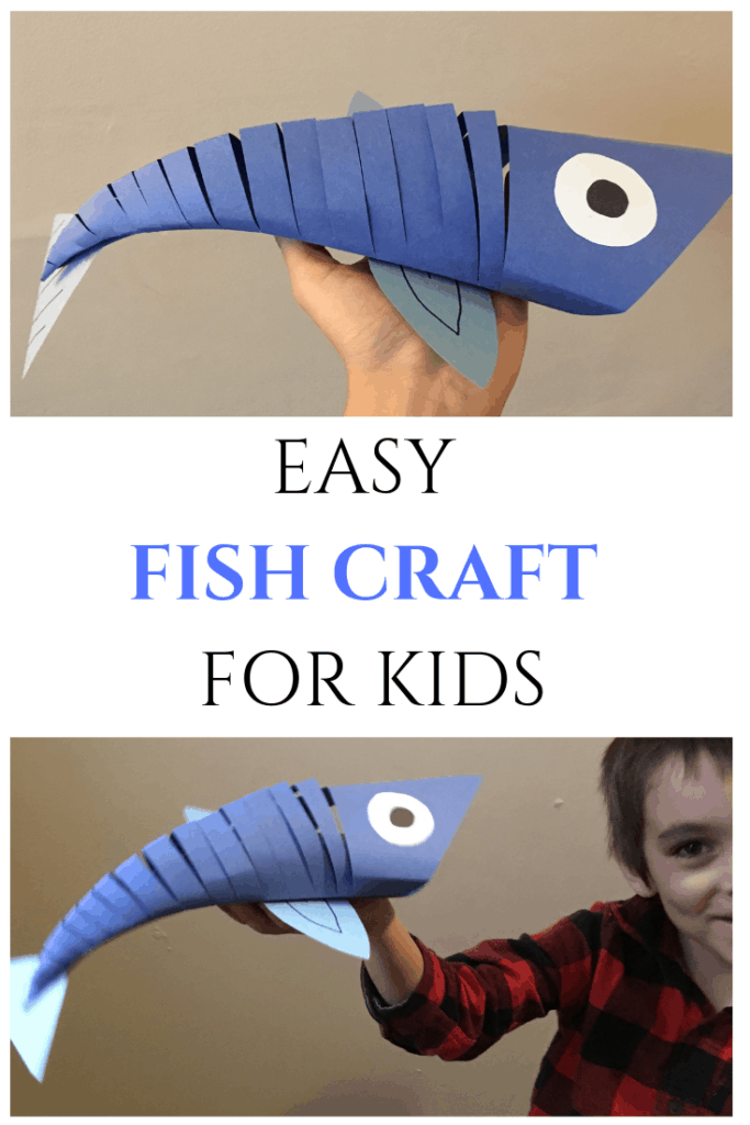 Easy Paper Fish Craft for Kids - Out Upon the Waters