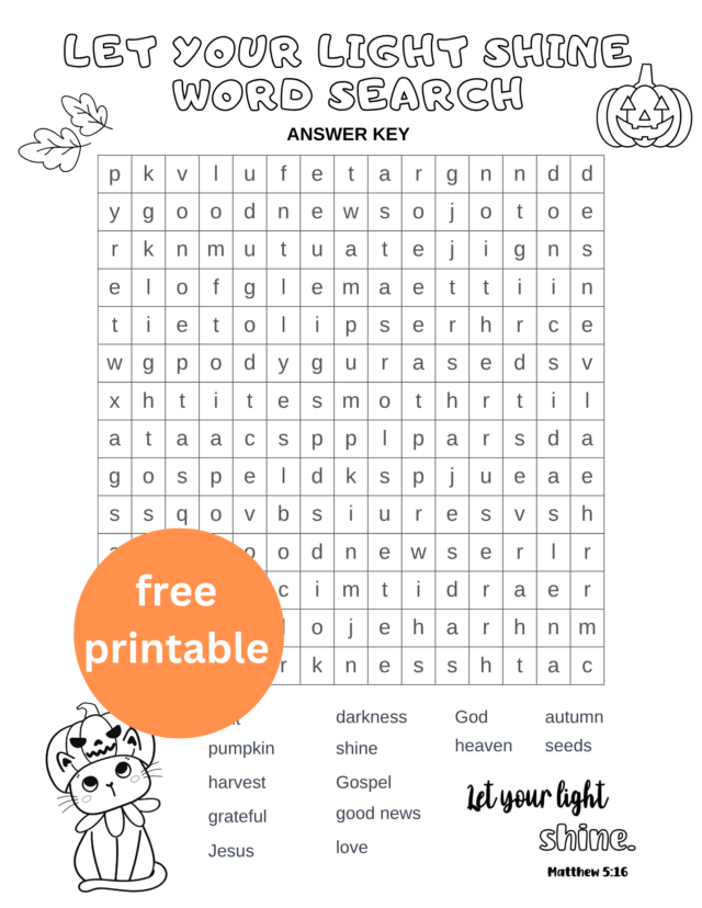 Free Printable Christian Halloween Coloring Pages - Out Upon the Waters