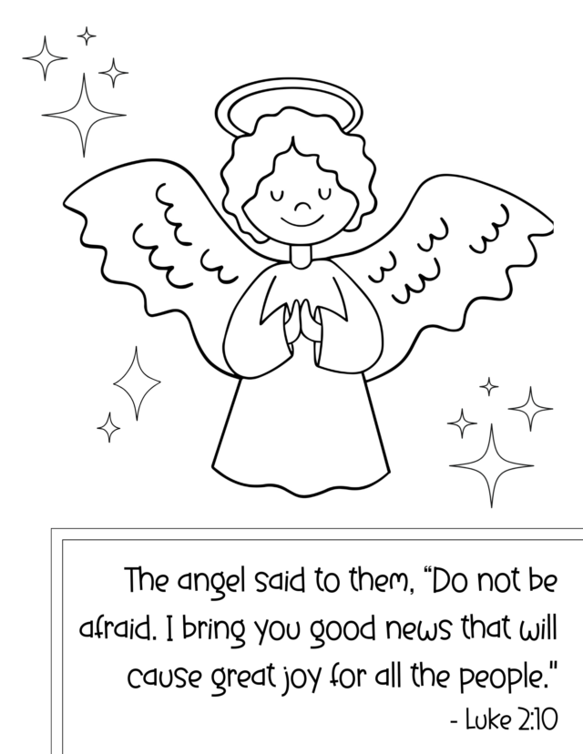 Free Christian Christmas Coloring Pages - Out Upon the Waters
