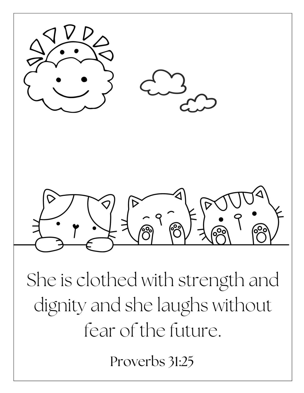 Free Printable Proverbs and Psalms Coloring Pages - Out Upon the Waters