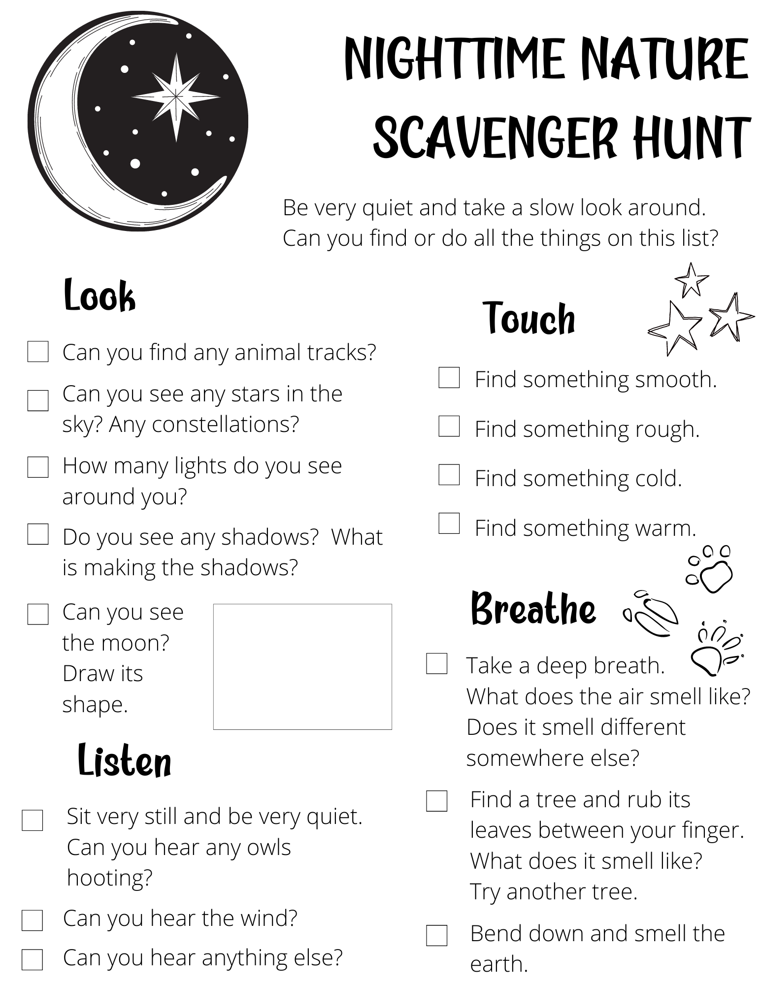 Nature Scavenger Hunt for Kids - Out Upon the Waters