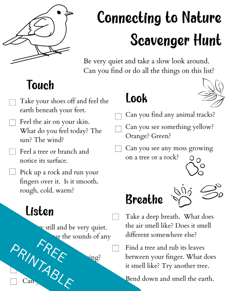 Nature Scavenger Hunt for Kids - Out Upon the Waters