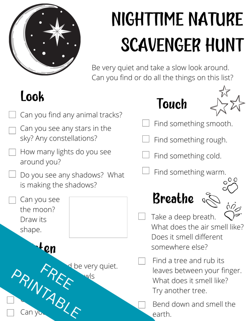 Nature Scavenger Hunt for Kids - Out Upon the Waters
